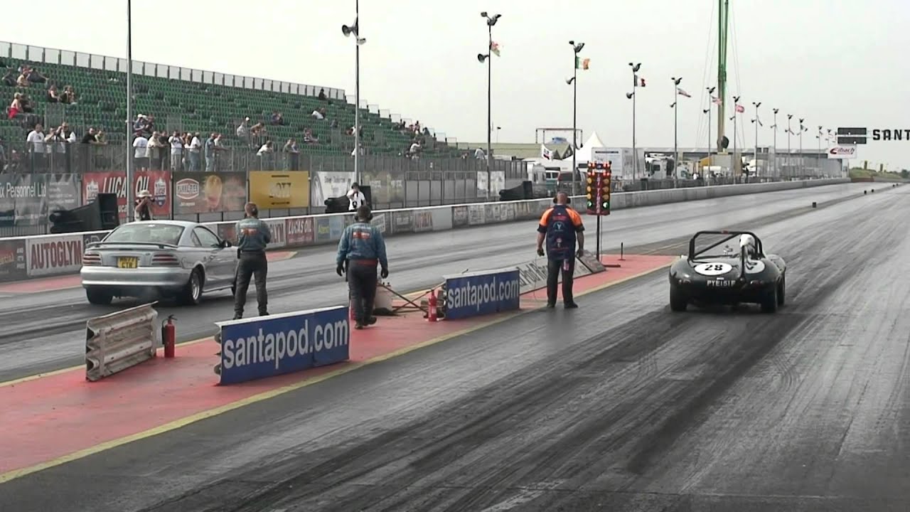 Mustang Vs Jaguar D-Type **S4S Global Drag Racing League** - YouTube