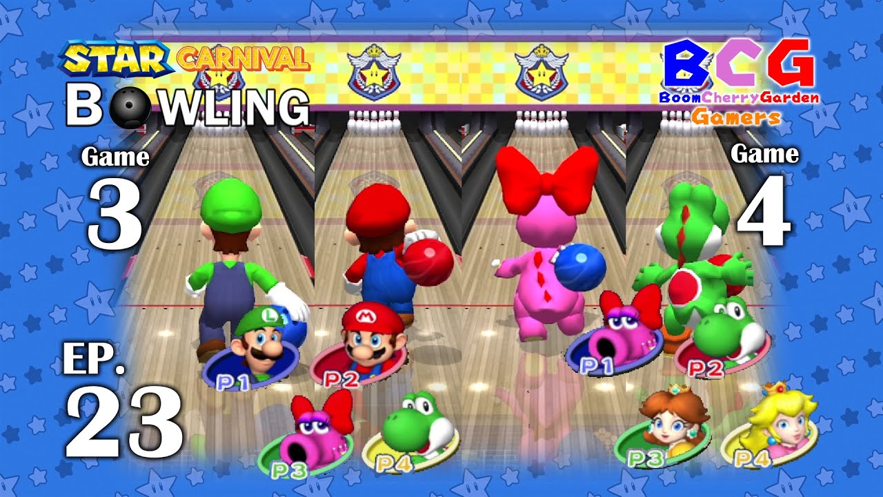 Mario Star Carnival Bowling EP 23 - 4-Player Captain Team Round 3 Game ...