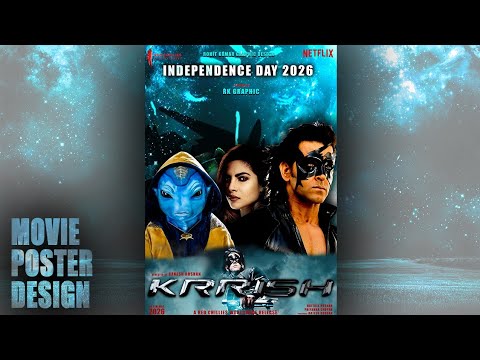 Movie Poster Design in Photoshop Tutorial | KRRISH | RK GRAPHIC