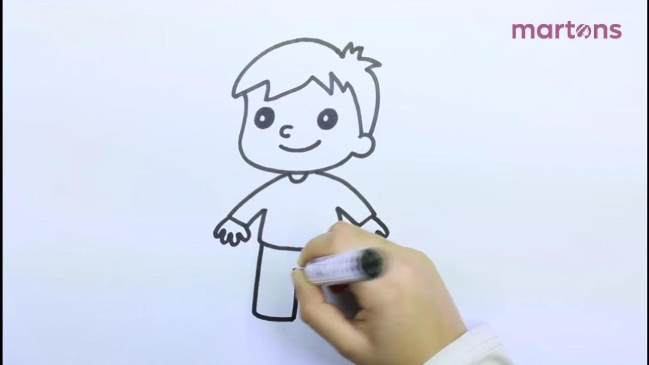 How to draw a Child or Boy EASY Step by Step | Boy Child EASY Drawing ...