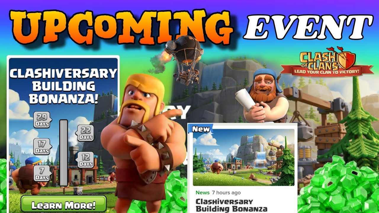 Clash of Clans 12th Anniversary New Update New Clashiversary Building ...
