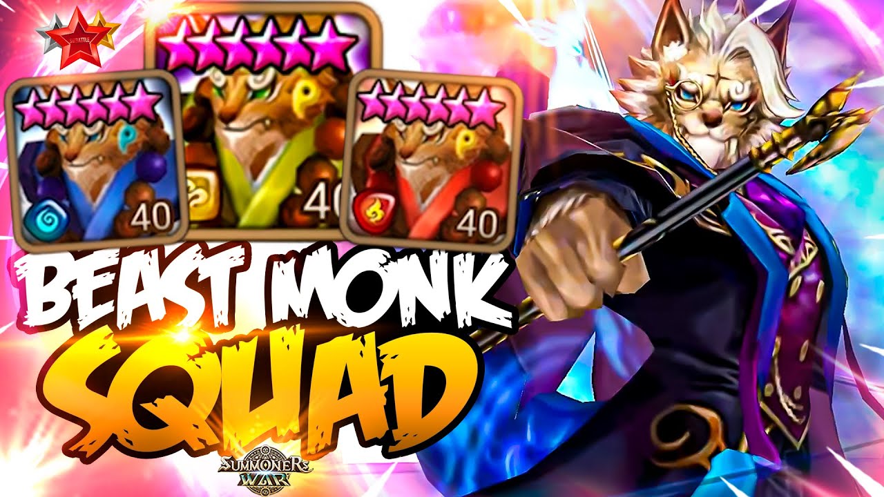 TRIPLE BEAST MONK Combo SURPRISES Guardian Players - Summoners War ...