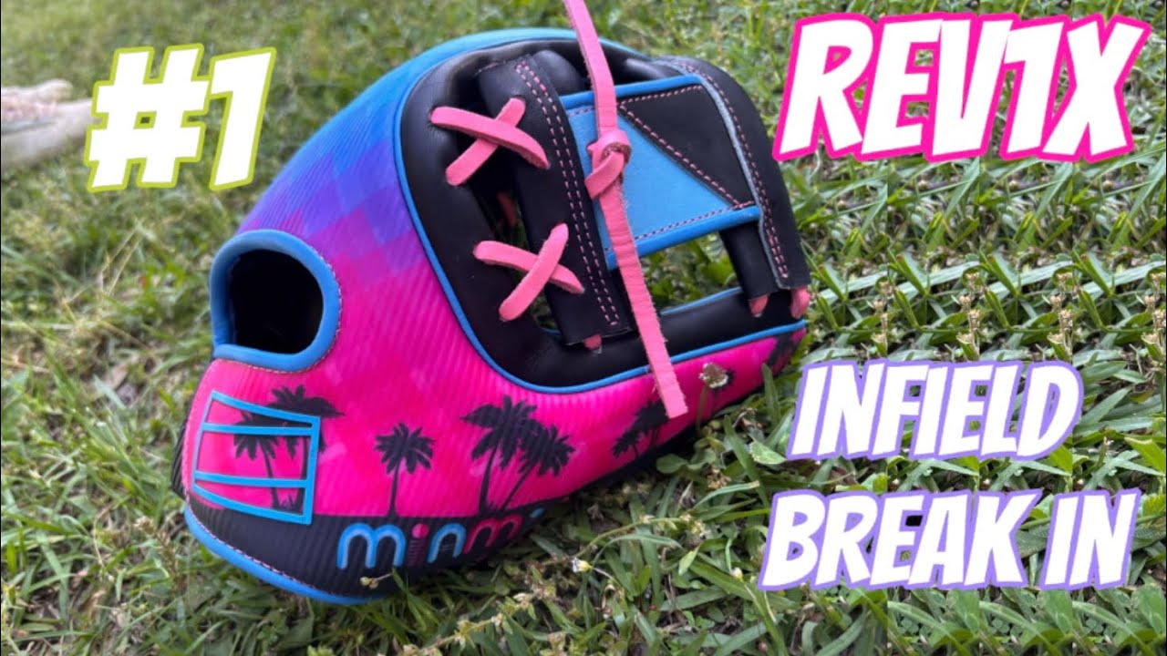 How to break in an infield glove! - Rev1x edition - YouTube