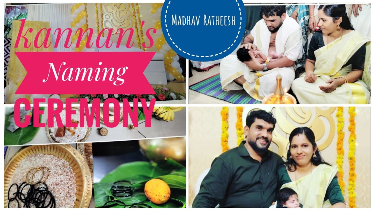 Kerala Traditional Naming Ceremony #noolukettu # നൂലുകെട്ട് #Madhav ...