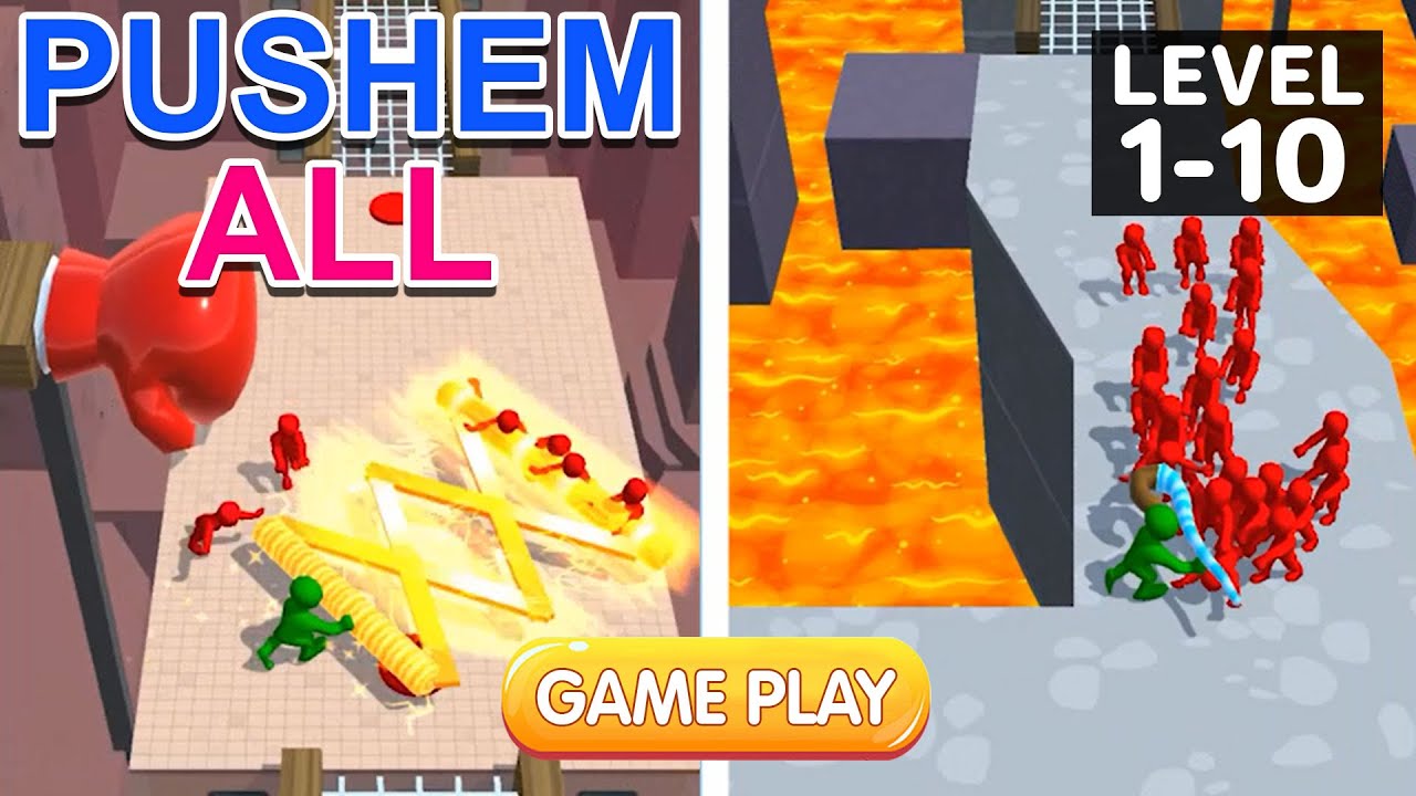 Push'em All Gameplay Walkthrough Level 1 - 10 | Android Game - YouTube