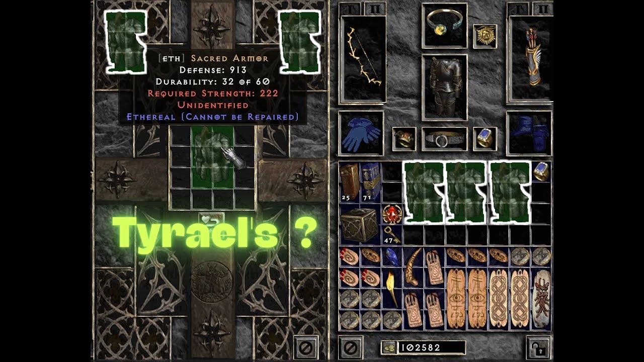 Project diablo 2 Eth sacred armor slam - YouTube