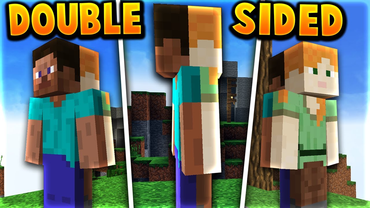 DOUBLE SIDED SKIN TROLL! | Minecraft SKYWARS TROLLING (HACKING?) - YouTube