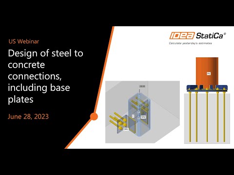 Design of Steel to Concrete Connections including Base Plates - YouTube