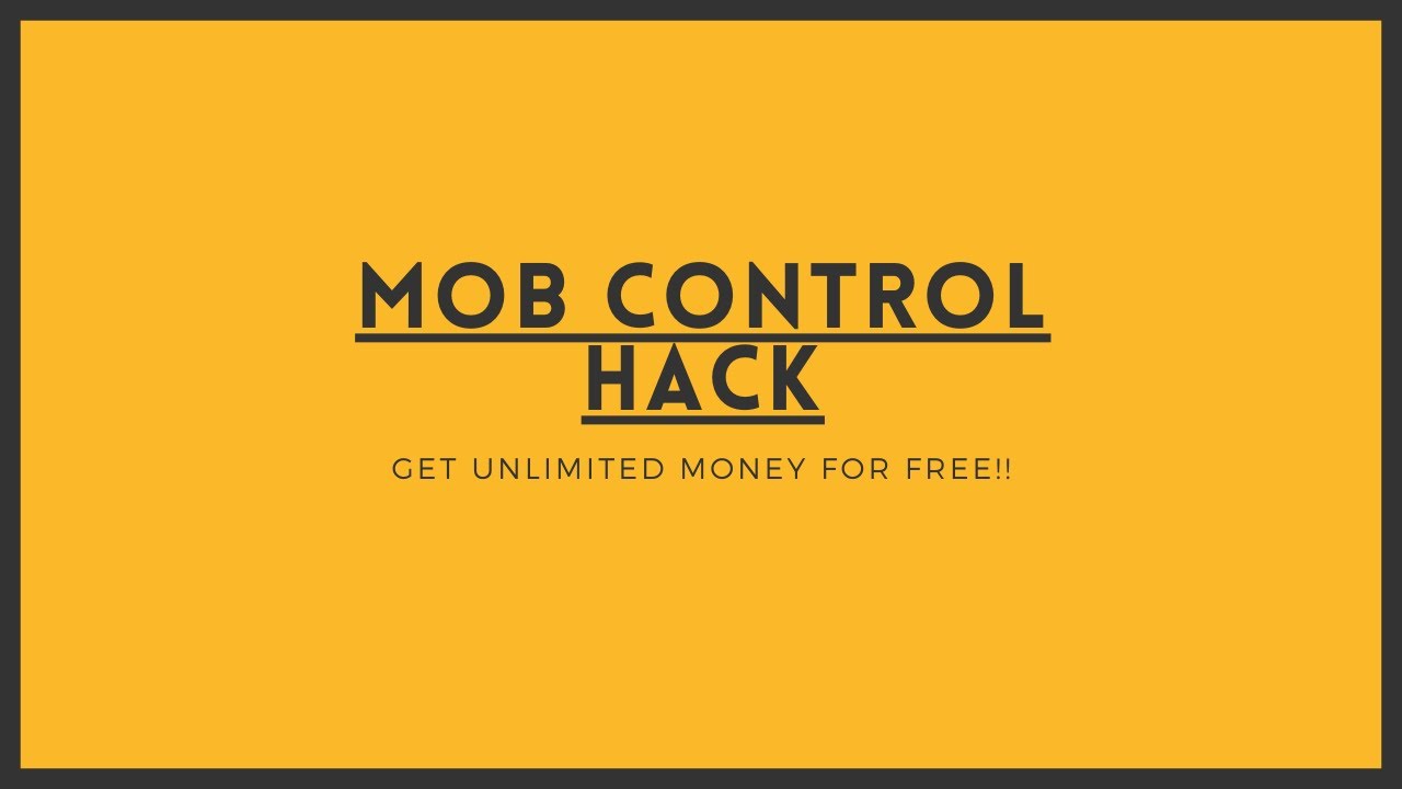 Mob Control Cheats - Get Unlimited Money - Android / iOS - YouTube