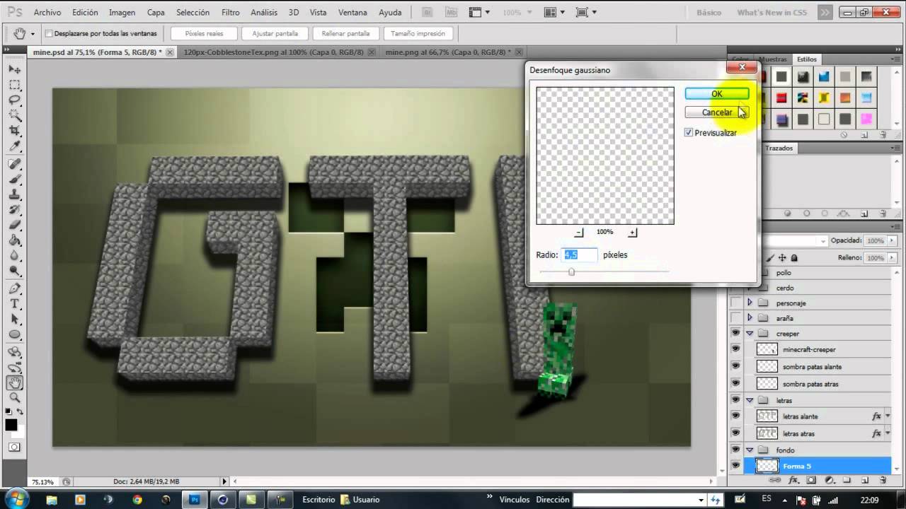 Tutorial letras minecraft - YouTube