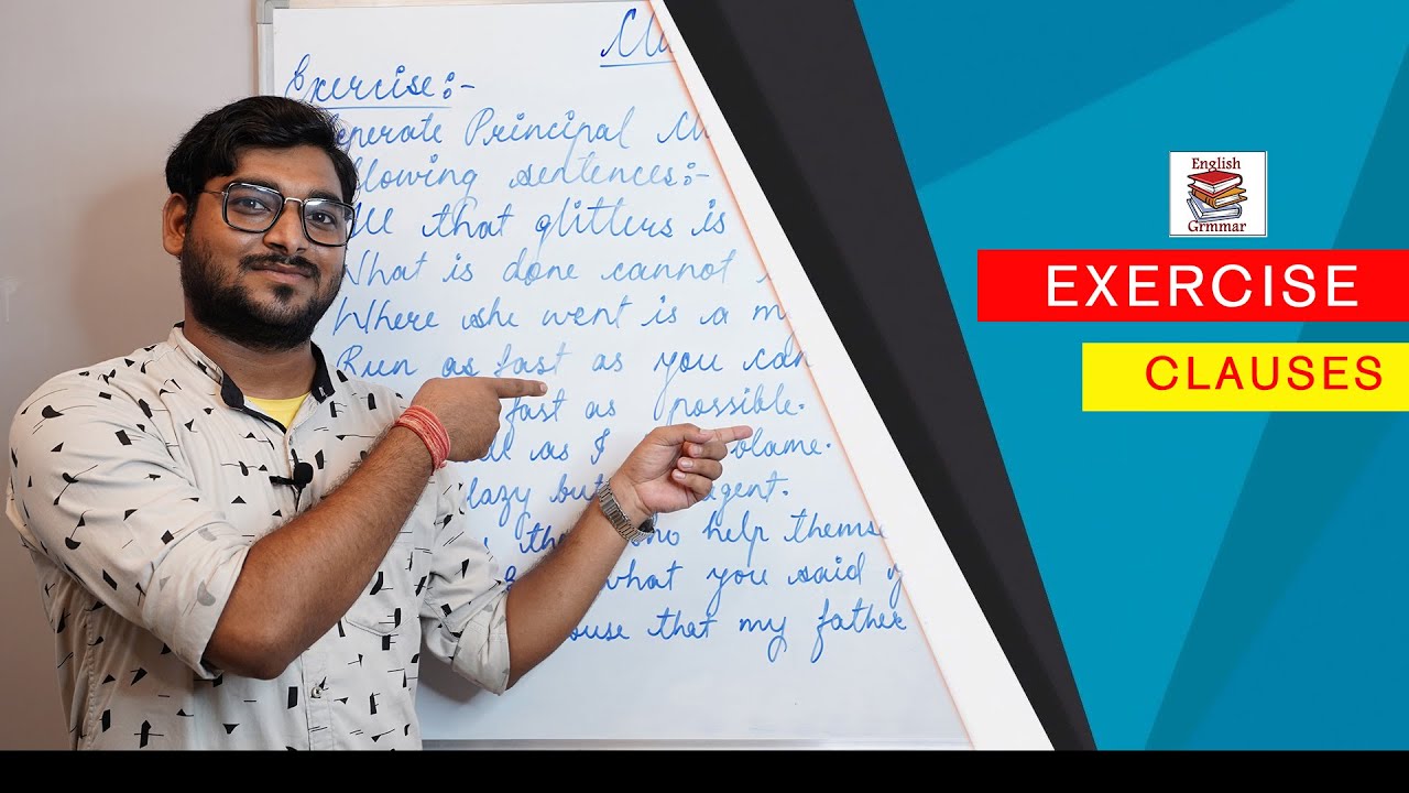 Exercises on Clauses | clauses in english grammar | english grammar ...