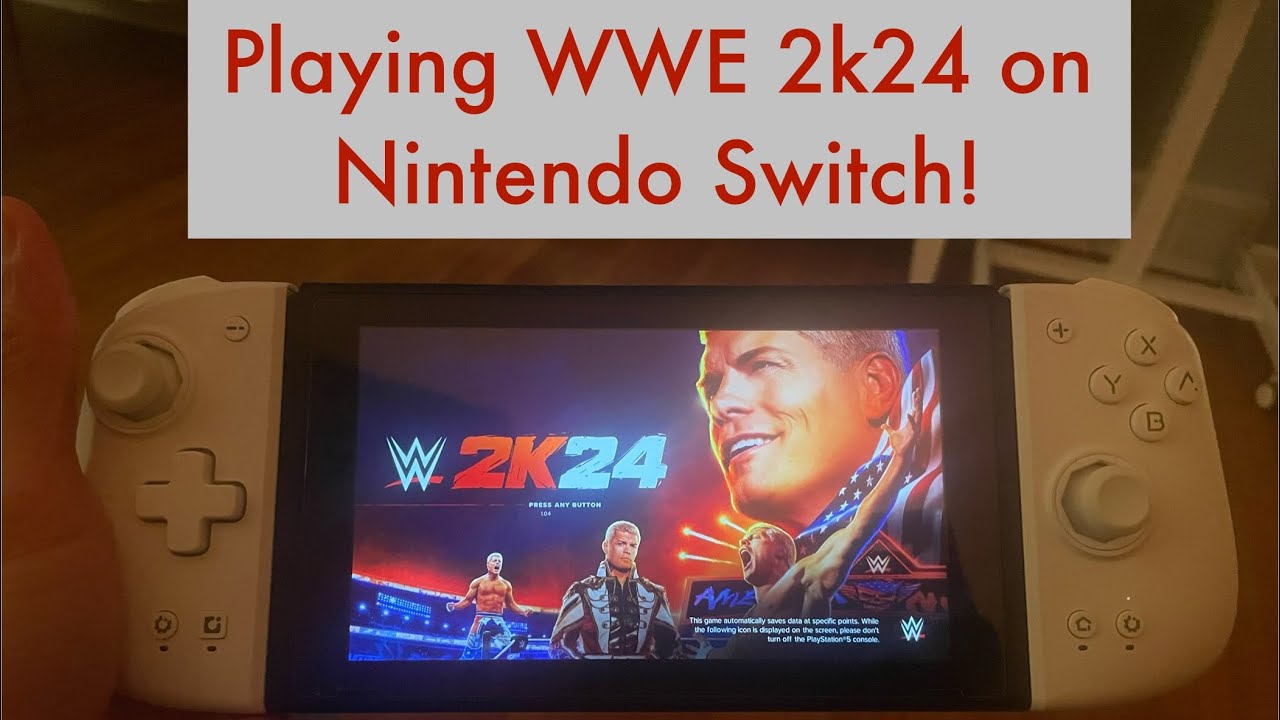 Playing WWE 2k24 on Nintendo Switch! - YouTube