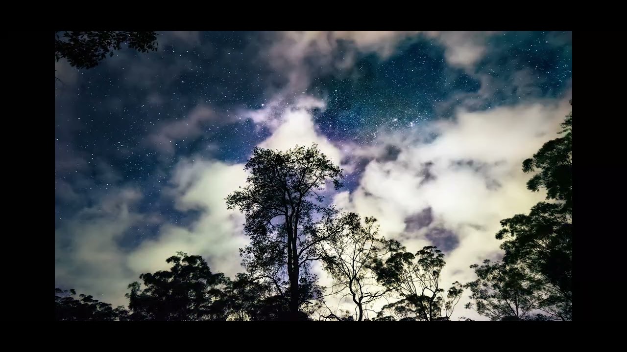 Clouds obscuring the pretty night sky Time Lapse Video - YouTube