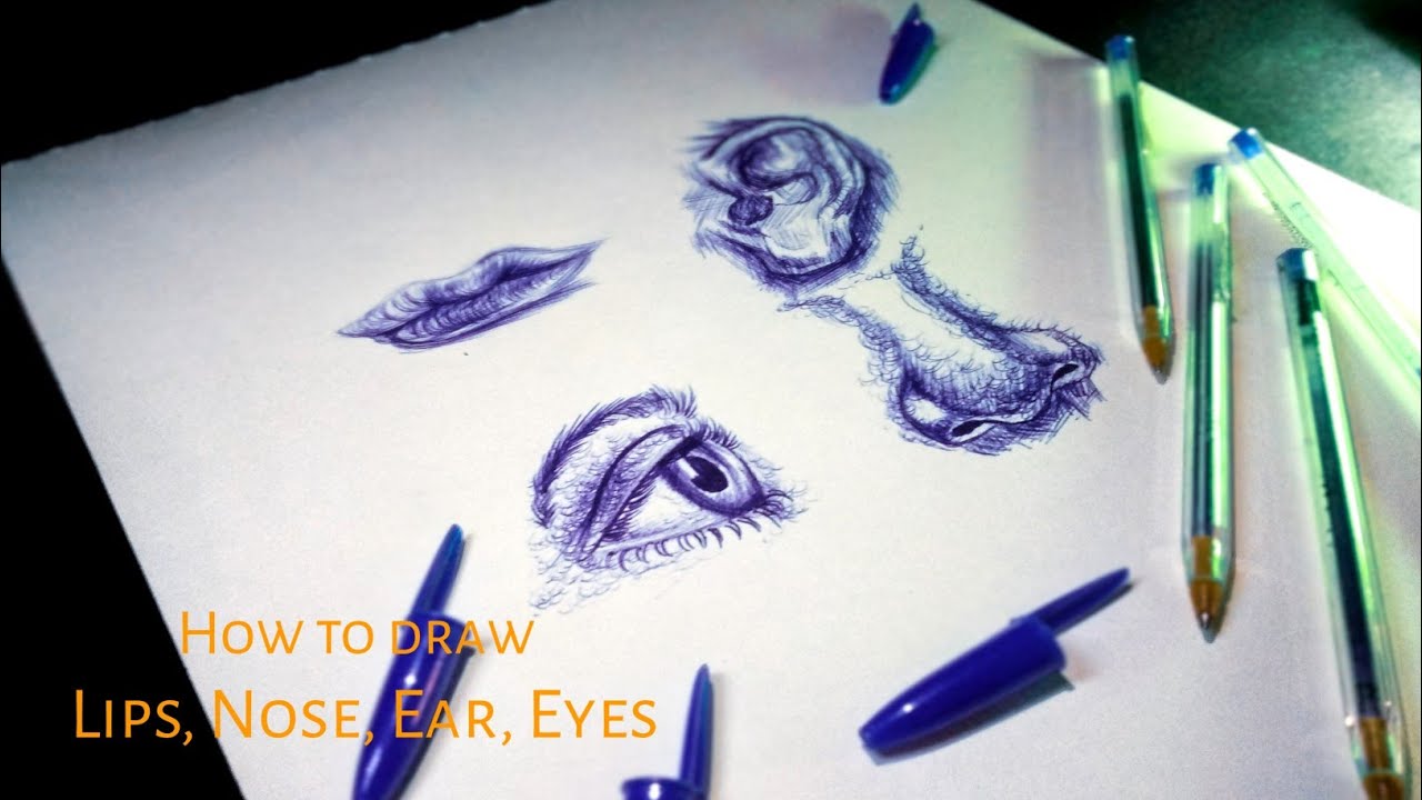 Pen Practice Structure | using ballpoint pen drawing for beginners ...