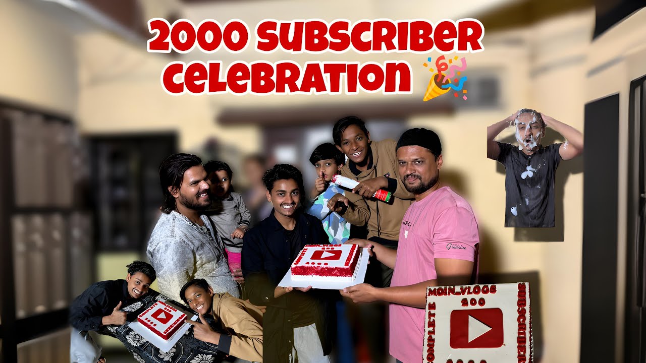 2000 subscribers celebration 🍾 | Thank you all | #youtube #trending # ...