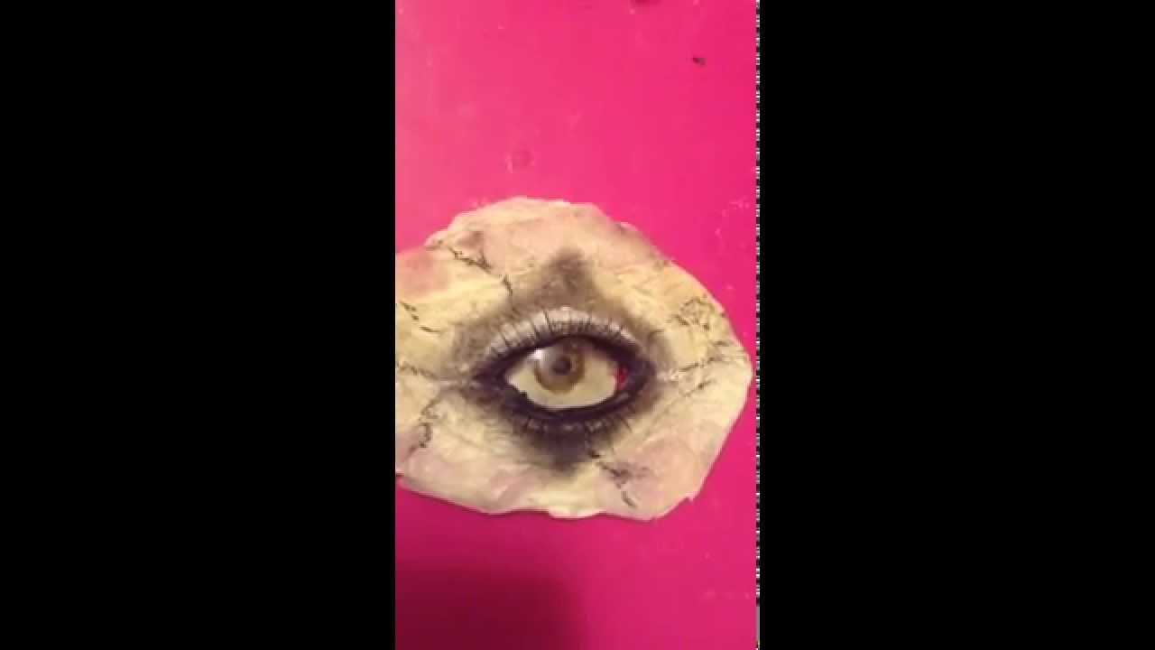 Test shot third eye prosthetic - YouTube