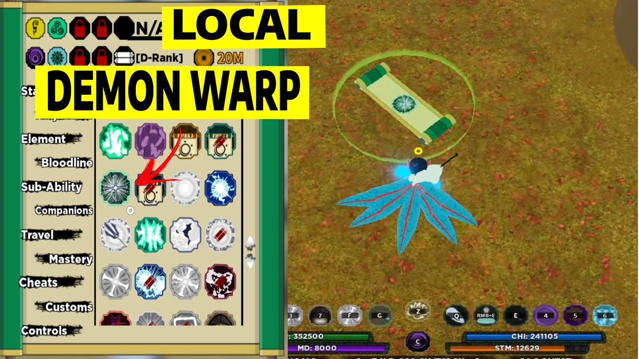 ROBLOX - SHINDO LIFE - LOCAL DEMON WARP - SUB JUTSO - YouTube