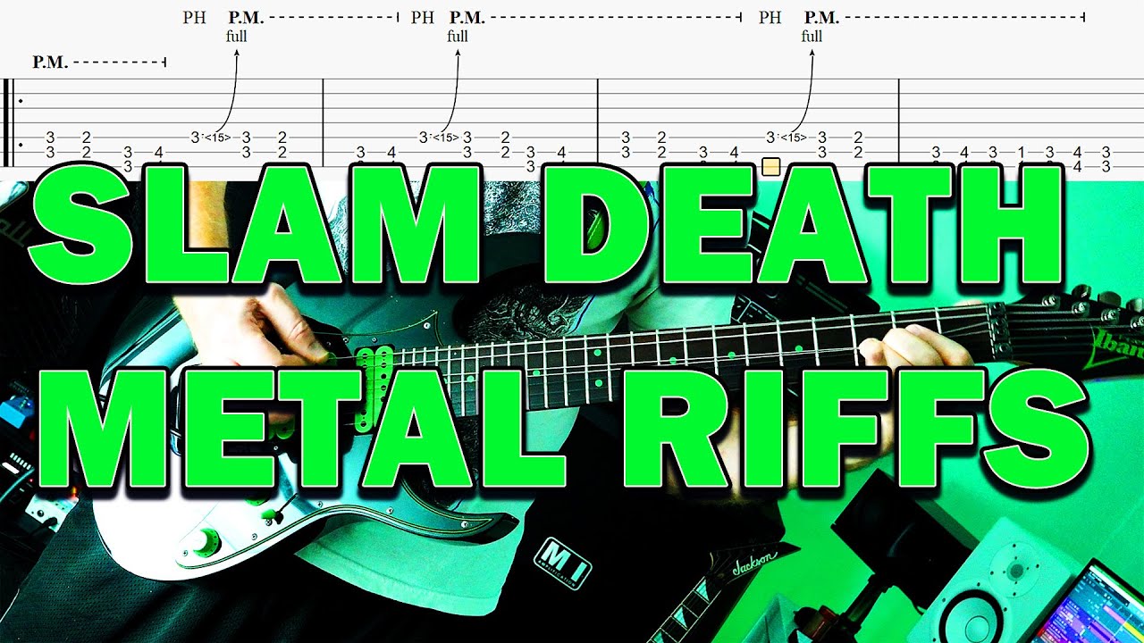 SLAM DEATH METAL RIFFS WITH TABS - YouTube
