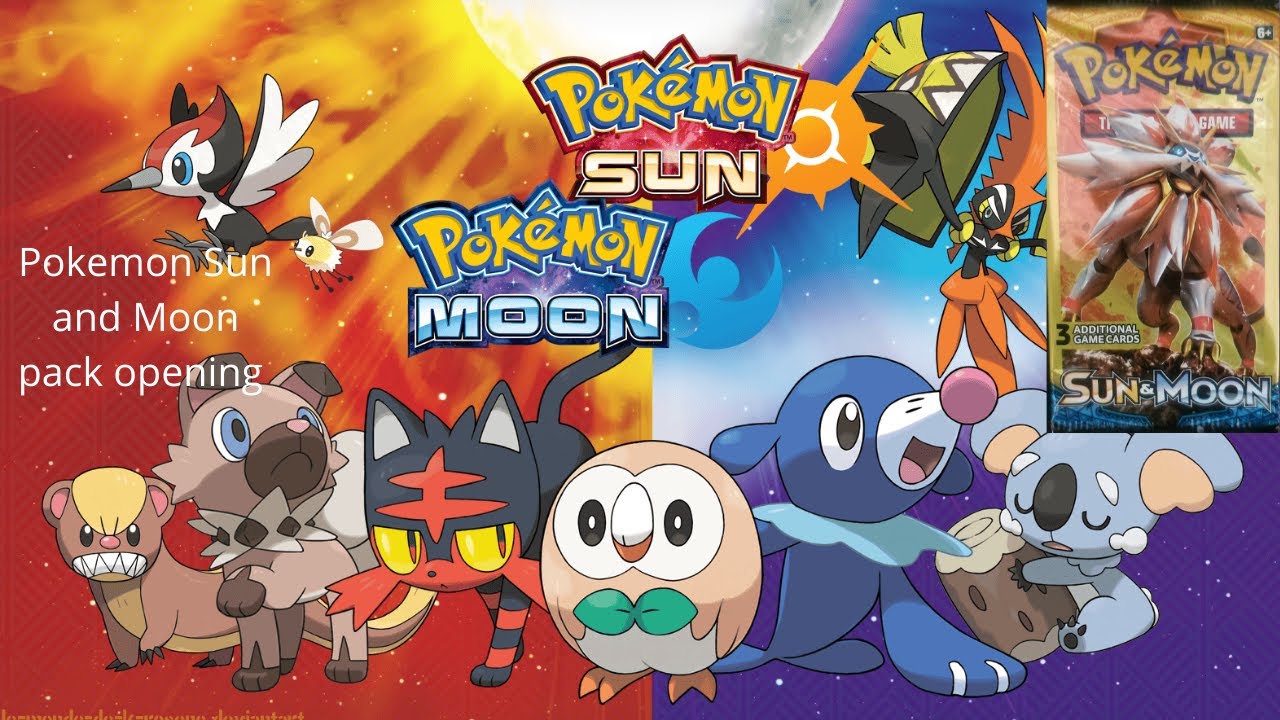 pokemon sun and moon pack opening#2 - YouTube
