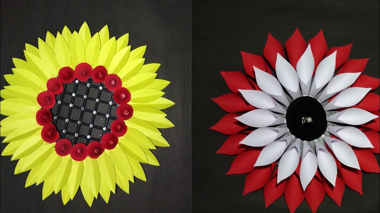 2 Easy And Beautiful Wallmate। Wallhanging। DIY Paper Wallmate ...