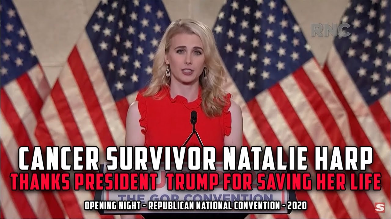 Natalie Harp - Cancer Survivor - Thanks President Trump for Saving Her ...