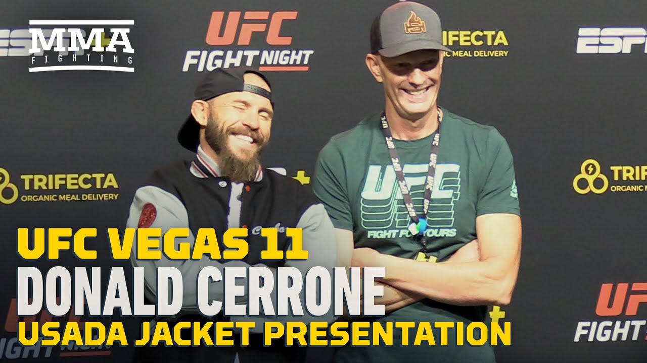 UFC Vegas 11: Donald Cerrone USADA Jacket Presentation - MMA Fighting ...
