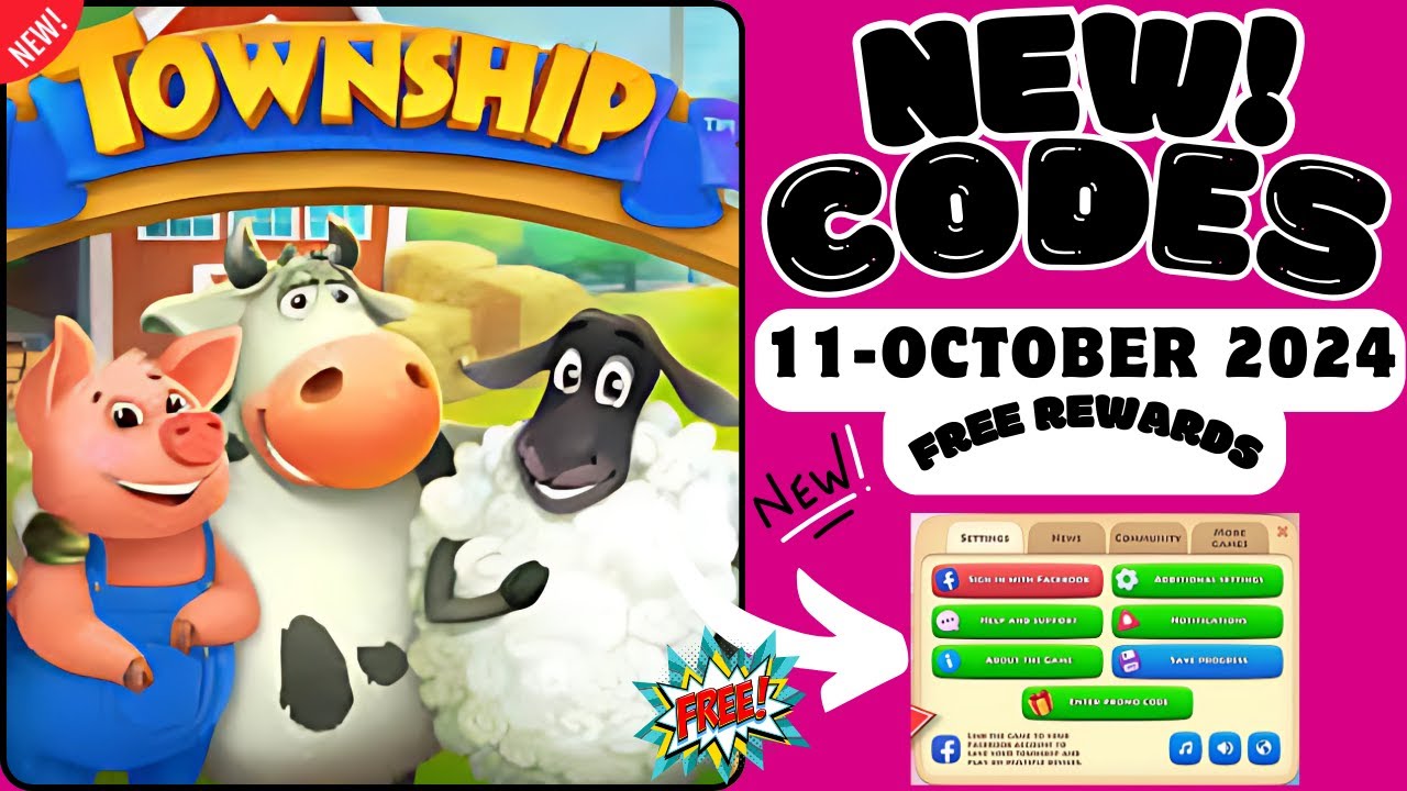 ⚠️NEW UPDATE⚠️TOWNSHIP PROMO CODES IN OCTOBER 2024 - CODES FOR TOWNSHIP ...