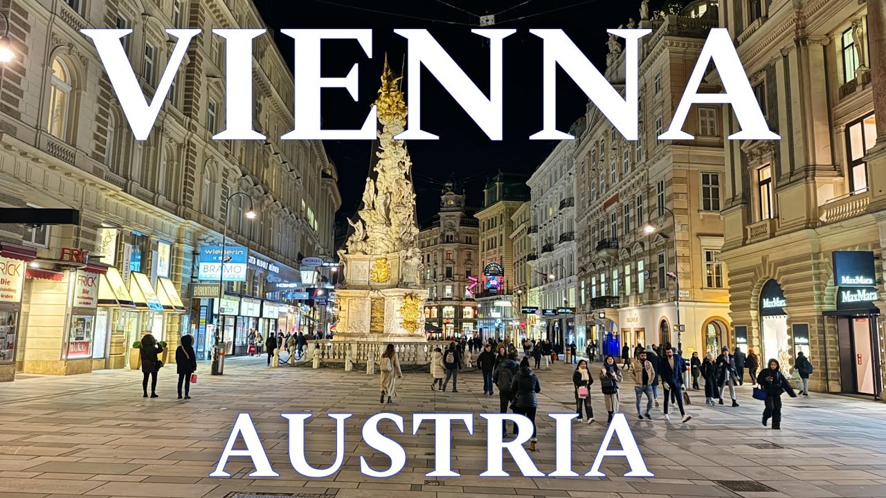 Vienna Austria 🇦🇹 January Evening Walking Tour 4K UHD - YouTube