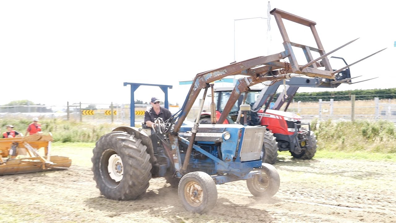 1965-76 Ford 5000 Tractor Pulling at Edendale Crank Up 2024 - YouTube