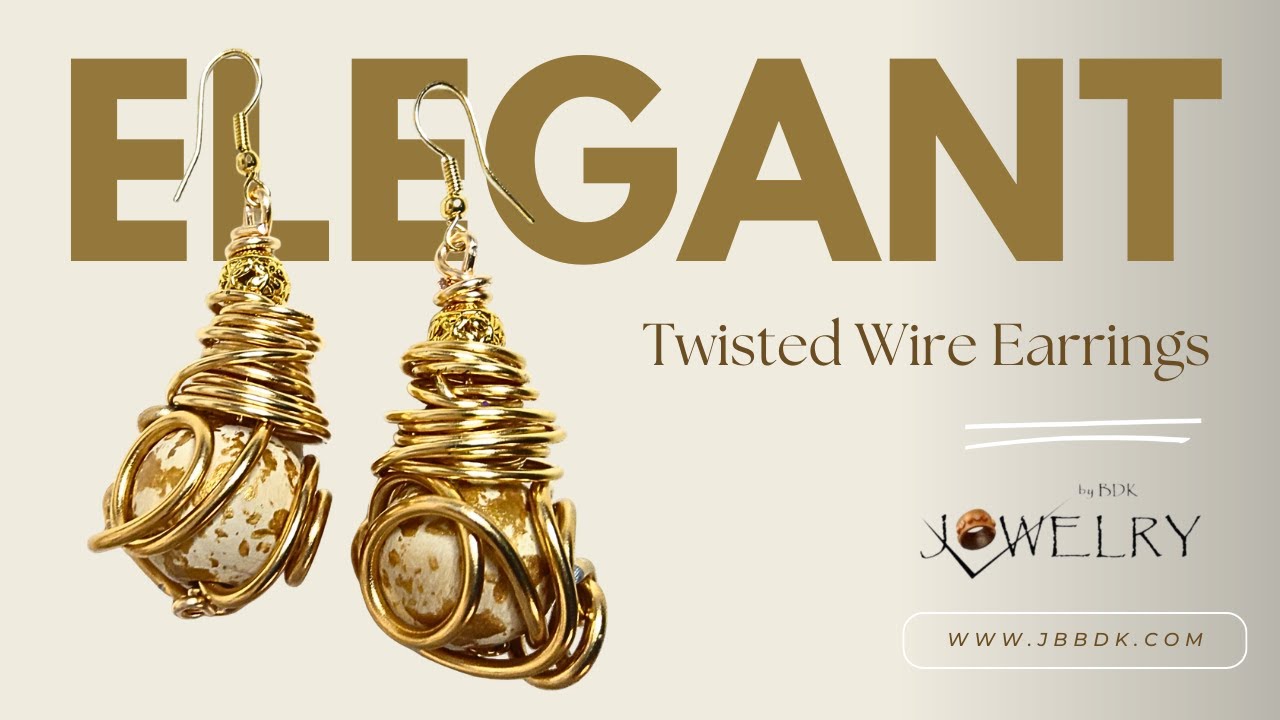 Everyone Will Be Making These DIY Elegant Twisted Gold Wire - Jewelry ...