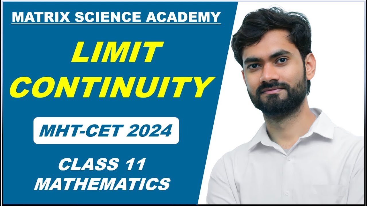 LIMIT & CONTINUITY ONESHOT REVISION LECTURE l MHT-CET 2024 | MATRIX ...