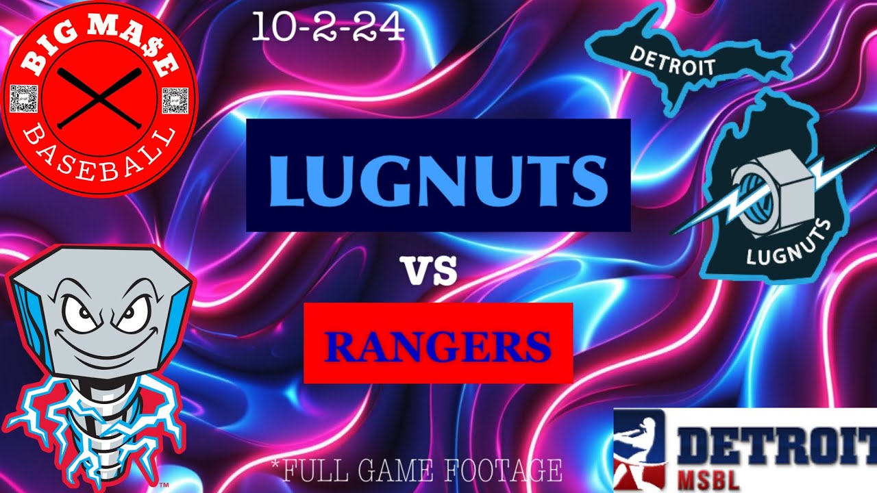 LUGNUTS VS RANGERS - FALL BALL DETROIT MSBL - FULL GAME FOOTAGE - YouTube