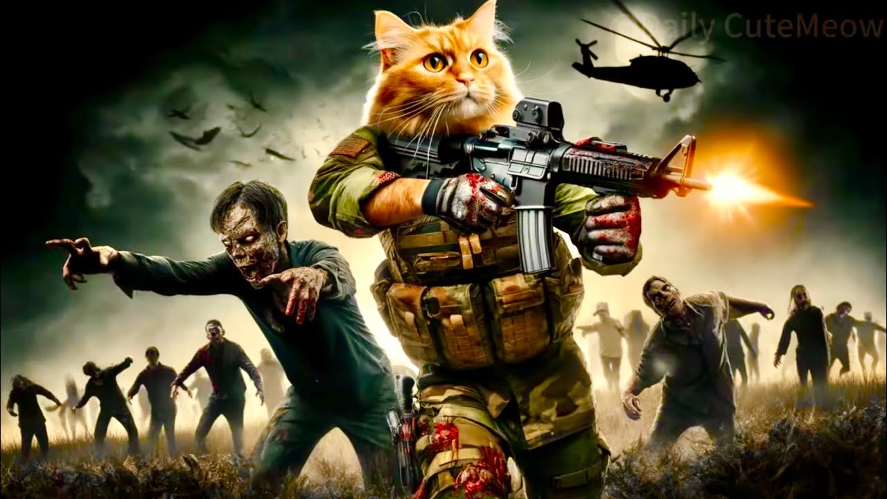 special forces cat and zombie extermination mission - YouTube