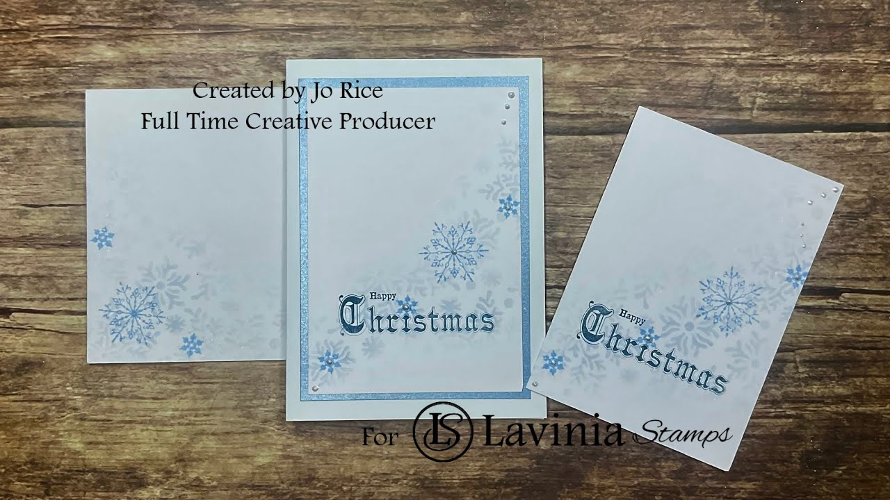 Happy Christmas to you from Jo Rice #laviniastamps #cardmakingvideo # ...