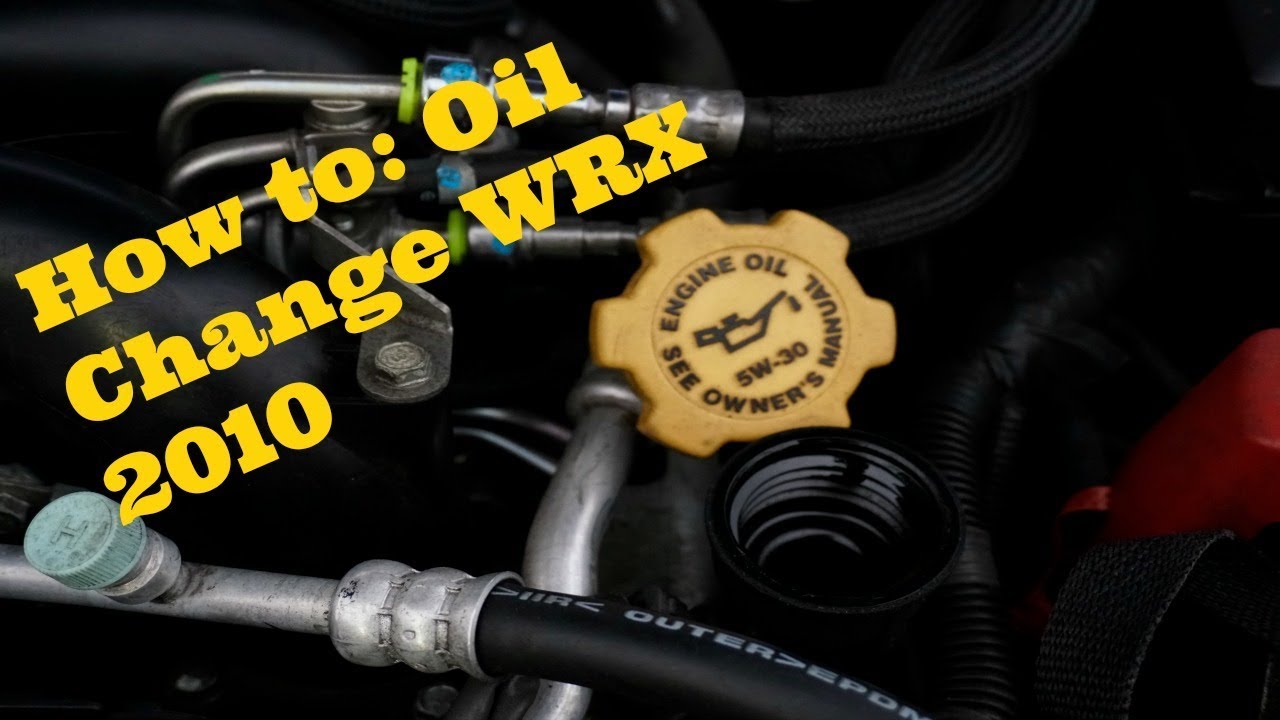 2010 WRX Sedan Oil Change (Paper funnel edition) w/seafoam - YouTube