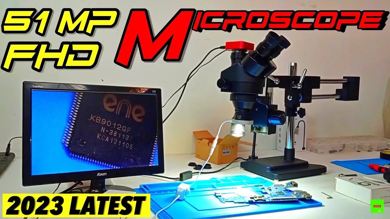 Mechanic 51mp FHD HDMI Camera Trinocular Boom Stand Microscope ...
