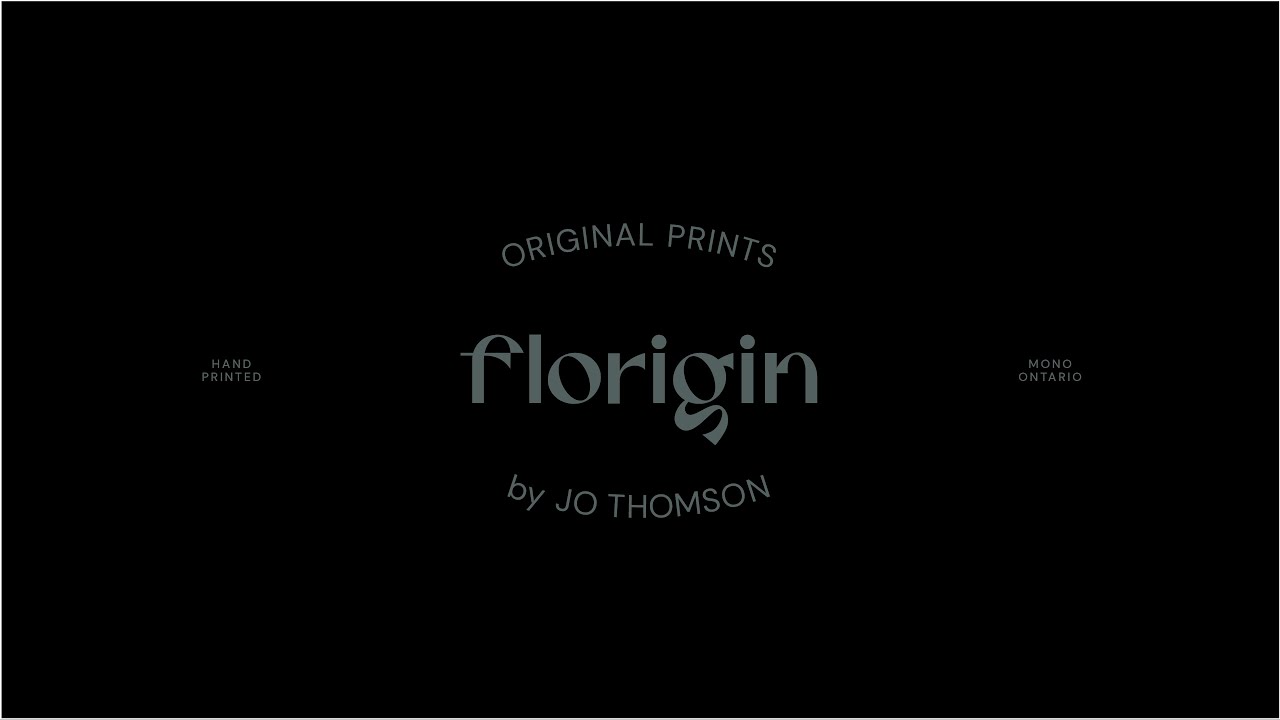 INTRODUCING | Florigin Original Art Prints | by Jo Thomson - YouTube