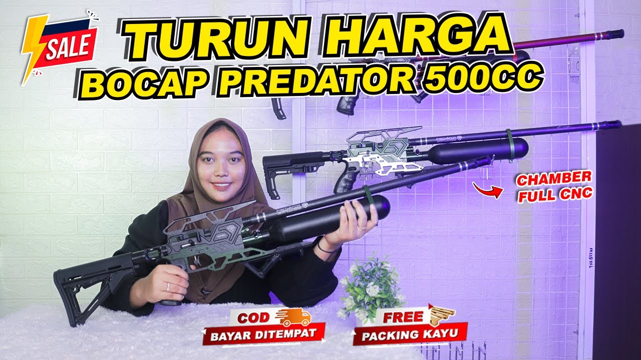 [SPESIAL AWAL BULAN] PROMO TURUN HARGA SENAPAN BOCAP PREDATOR 500CC ...