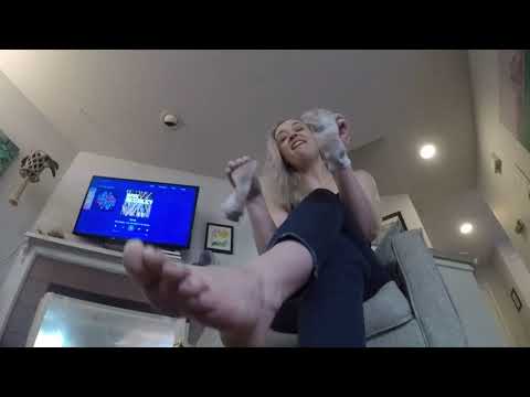 Foot Fetish Harper takes off her Dirty Socks (Socks SOLD)