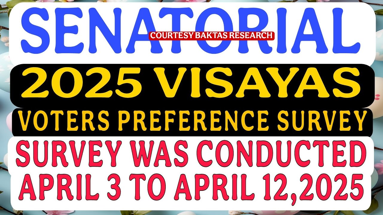SENATORIAL ELECTION 2025 VISAYAS VOTERS PREFERENCE SURVEY #dds #duterte ...