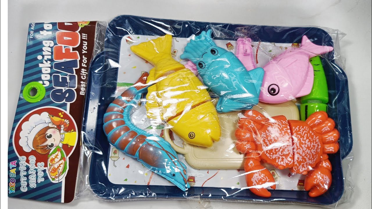 Amazing Satisfying Video ASMR | Unpacking Seafood Toys | Crab, Fish ...