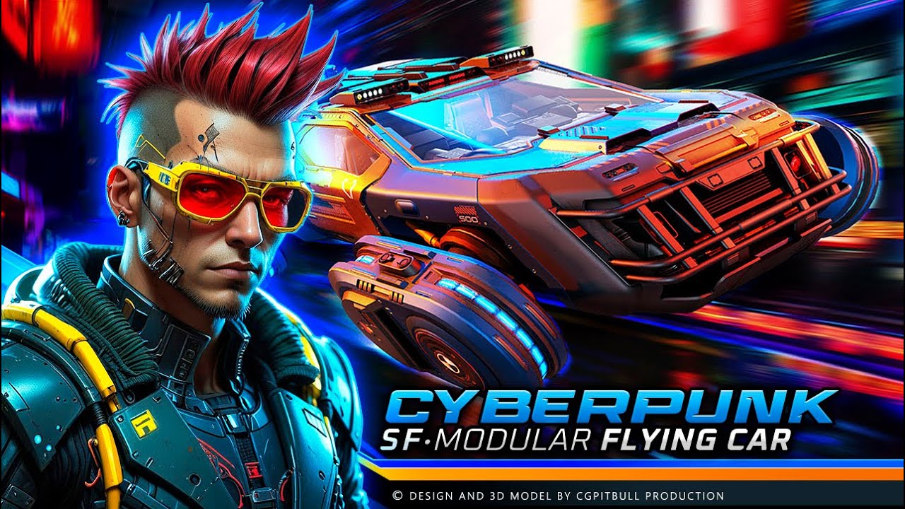 CYBERPUNK - Modular Flying Car - YouTube
