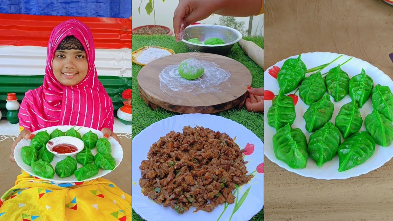 Indian Muslim style green momo recipe #recipe #momos #cooking - YouTube