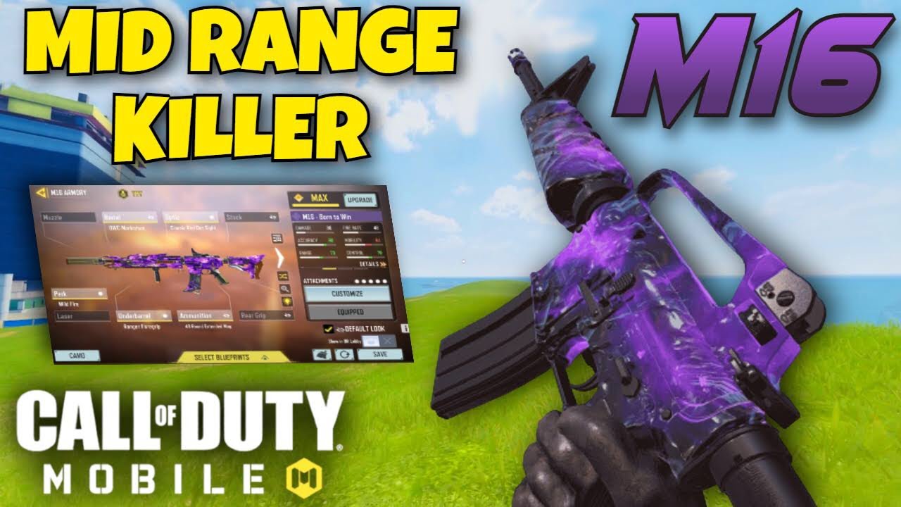 This M16 Gunsmith is a Mid Range killer!🔥| Best M16 Gunsmith! | COD ...