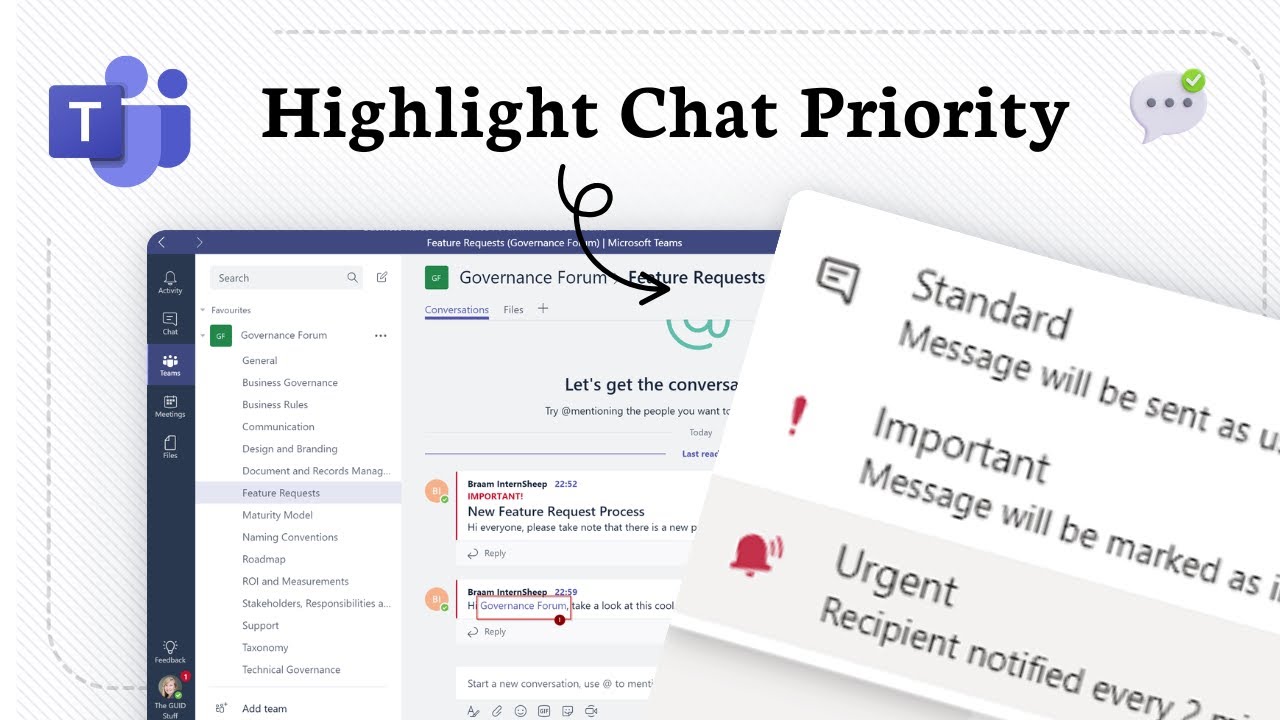 How to set your message as important in Microsoft Teams - YouTube