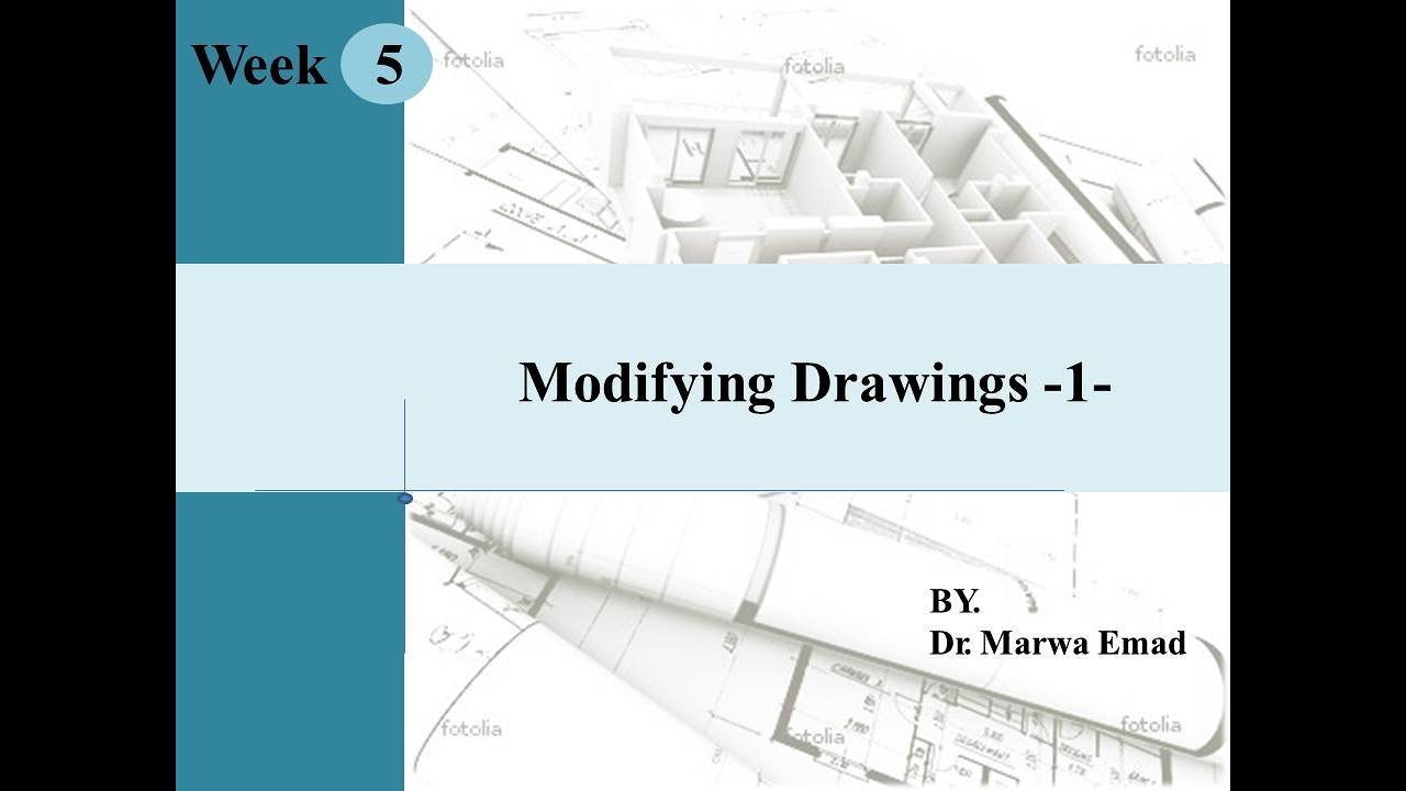 NO 3 Modifying Drawings 1 CAD - YouTube
