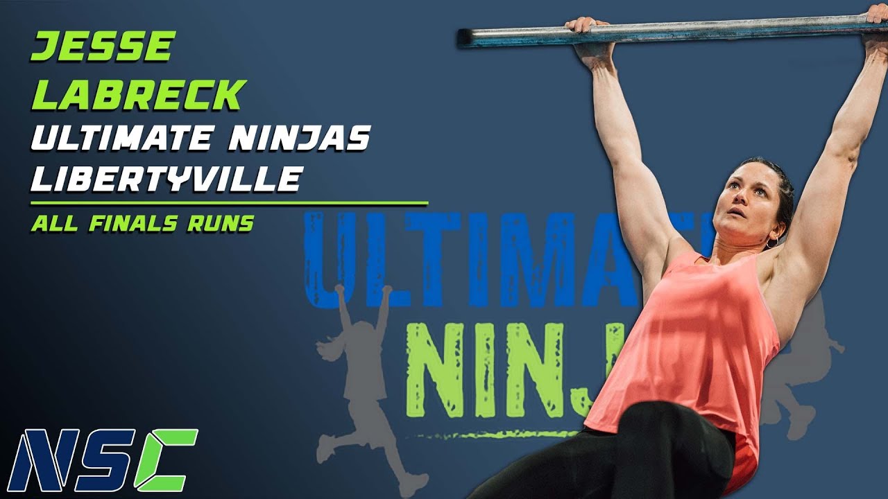 NSC 1st Place Jesse Labreck | Every Finals Run From Ultimate Ninjas ...