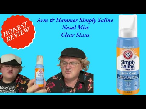 Watch Demonstration Review Arm & Hammer Simply Saline Nasal Mist Clear ...