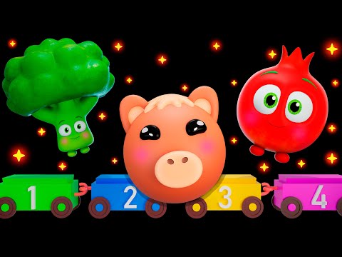 🍉 Clip Clop Funky Fruits Move, Dance & Play! | Baby Sensory Dance Party and Fun Animation! 🍓