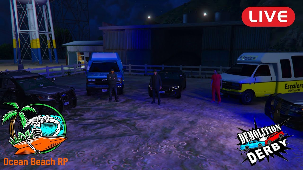 LIVE: Ocean Beach RP : Demolishing derby - YouTube